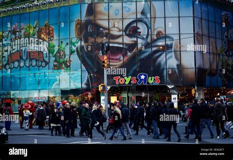 The Flagship Toys R Us Store In New York Citys Times Square On March