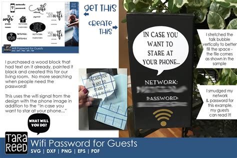 Wifi Password For Guests 129581 Cut Files Design Bundles