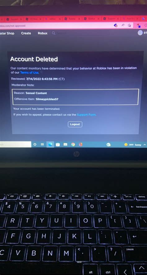I Got Banned For Sexual Content Roblox Forum