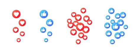 아이콘처럼 비행 세트 소셜 미디어 엄지 손가락 3d 반응 이모티콘 네트워크 댓글 벡터 로고 사랑 아이콘 벡터 10 Eps와 같은 마케팅 좋아요 단추에 대한 스톡 벡터 아트