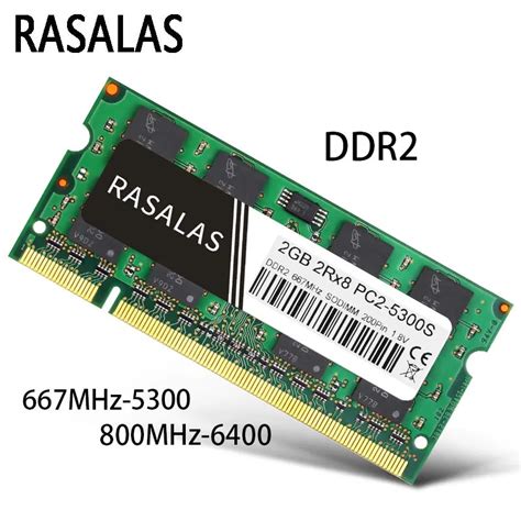 Rasalas Sodimm Ddr2l Ram 2gb 667mhz 800mhz Pc2 5300s 6400s So Dimm 1 8v