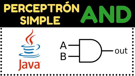Perceptrón Simple And En Java Youtube