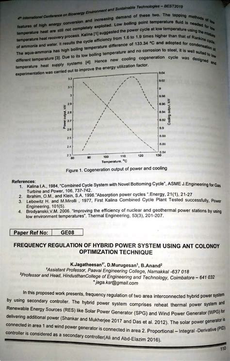 Pdf Frequency Regulation Of Hybrid Power System Using Ant Colony