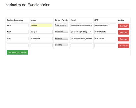tabela dinâmica com jquery e função javascript ~ academy programming