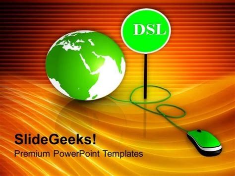 global internet security solution by dsl powerpoint templates ppt