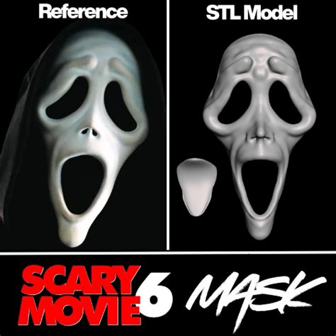 🎬 Scary Movie 6 Máscara Asesina・archivo Stl Para Impresión 3d・cults