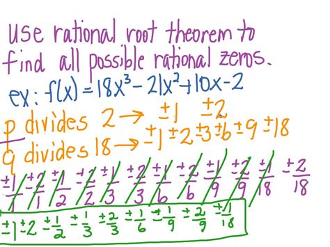 Rational Zero Root Theorem Calculator Calculatorvgw