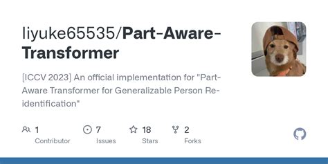 Github Liyuke65535part Aware Transformer Iccv 2023 An Official Implementation For Part