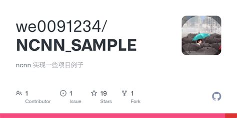 Ncnn Sample Readme Md At Master · We0091234 Ncnn Sample · Github
