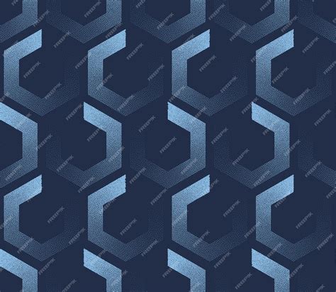 Premium Vector Clockwise Gradient Hexagons Seamless Pattern Trend Vector Abstract Background