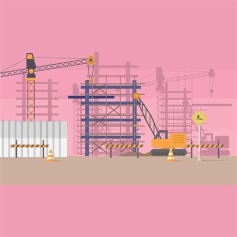 Construction Background Design Free Vector