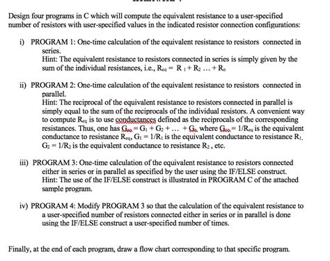 Solved Design Four Programs In C Which Will Compute The Chegg Com