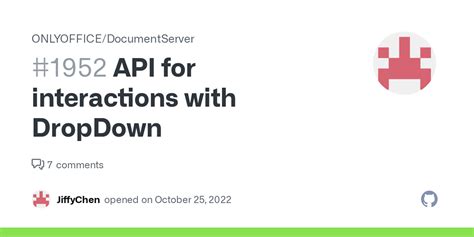 Api For Interactions With Dropdown · Issue 1952 · Onlyofficedocumentserver · Github