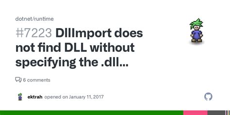 DllImport Does Not Find DLL Without Specifying The Dll Extension