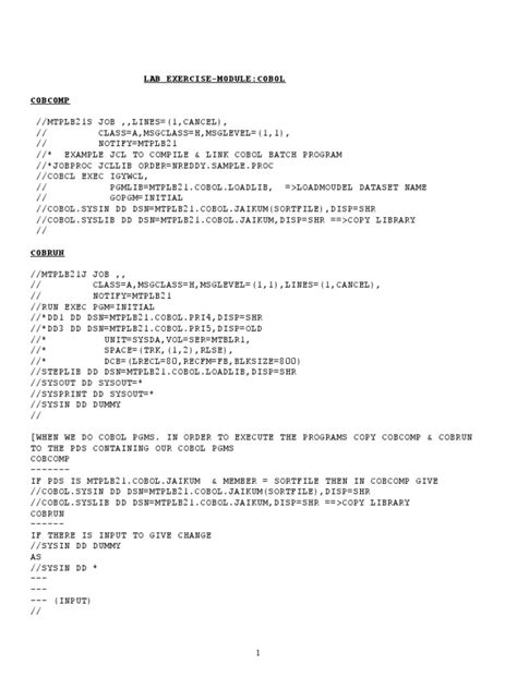 lab exercise module cobol cobcomp pdf computing software engineering