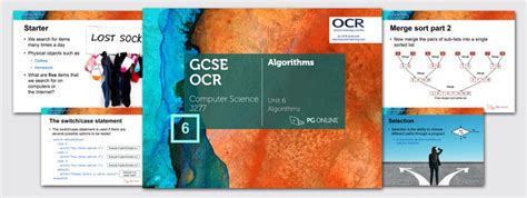 Resources Computer Science Gcse Ocr J Unit Algorithms PG Online