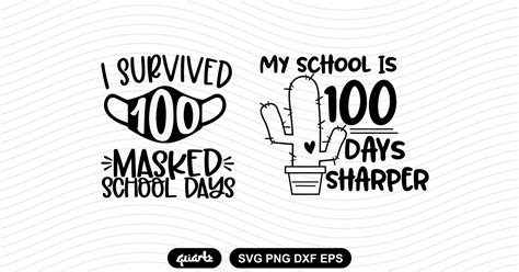 100 Days Of School Svg Gravectory