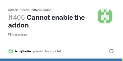 cannot enable the addon · issue 406 · niftools blender niftools addon