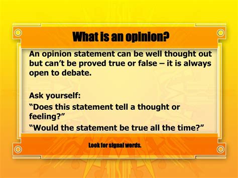 Ppt Fact And Opinion Powerpoint Presentation Free Download Id 2913113