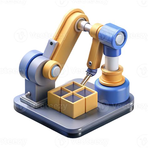 Elegant Traditional A Robotic Arm Assembling A Complex Microchip