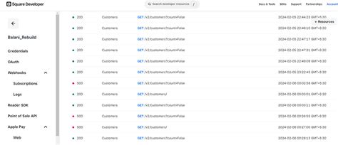 List Customer Api Not Working Some Time Questions Square Developer