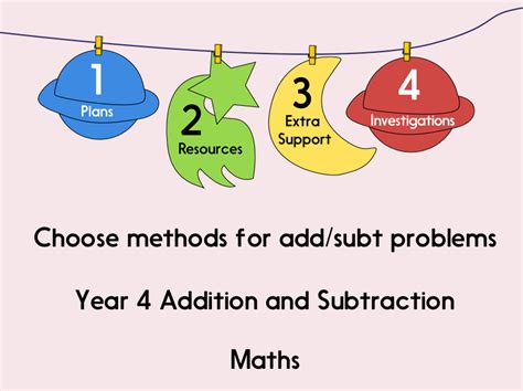 choose methods for add subt problems year 4 addition and subtraction
