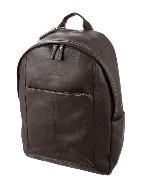 Coach Grain Leather Backpack Brown Backpacks Bags Cch20851 The