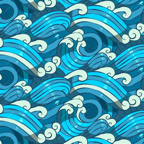Printable Ocean Wave Template