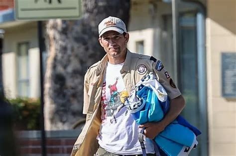 Ashton Kutcher Is Stone Faced On Outing With Son As P Diddy Trial Is