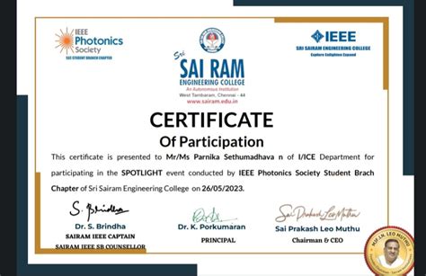 I Have Participated In The Spotlight Event Conducted By Photonics