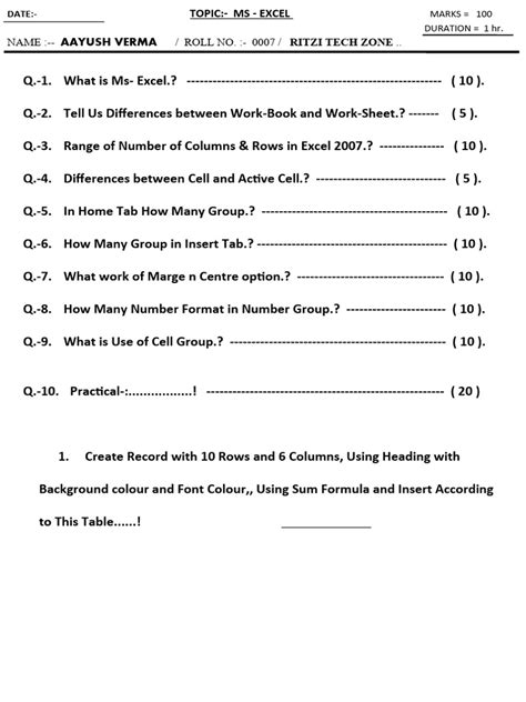 ms excel pdf