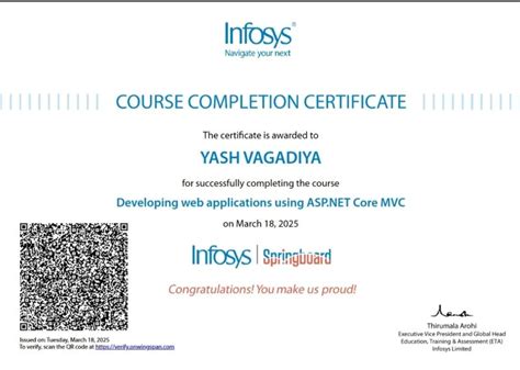 Aspnetcore Mvcframework Webdevelopment Learningneverstops Yash