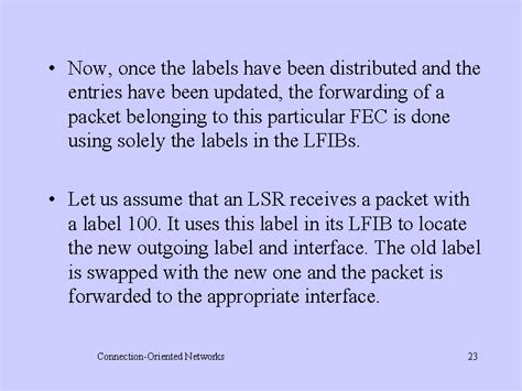 Chapter 6 The Multiprotocol Label Switching Architecture Topics