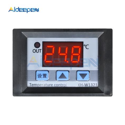 Xh W1321 Dc 12v 10a Led Digital Temperature Thermostat Controller 10a Aideepen