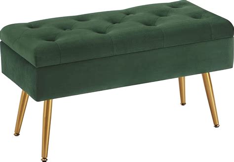 Storage Bench Modern Entryway Bench End Of Bed Bench Ottoman Upholstered Velvet Bedroom Benches