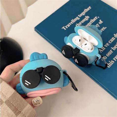 선글라스에어팟물고기케이스 커플케이스 우정케이스 귀여운케이스 에어팟집 생일선물 에어팟1세대 에어팟2세대 에어팟3세대 에어팟프로 에어팟프로2 에어팟키링 버즈 아이폰케이스