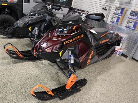 2025 Polaris® 9r Switchback Assault 146 Matte Dark Cherry Gloss Black Della Motorsports
