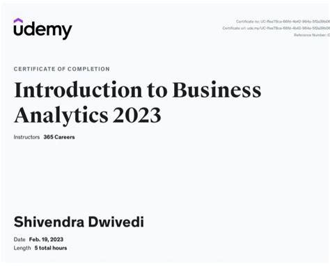Shivendra Dwivedi On Linkedin Businessanalytics Udemy