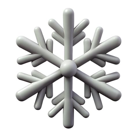 Radiant Distinctive Symmetrical Silhouette Of A Snowflake Clean Lines With Scalable Design