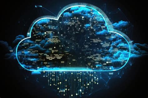 Premium Photo Potential Of Cloud Technology With Data And Information