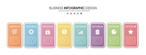 8 가지 옵션이있는 미니멀리스트 인포 그래픽 템플릿 벡터 그래프에 대한 스톡 벡터 아트 및 기타 이미지 그래프 파스텔 0