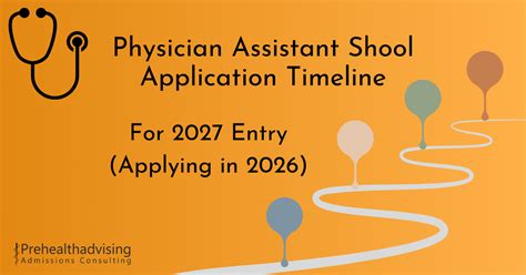 Physician Assistant Pa School Application Timeline