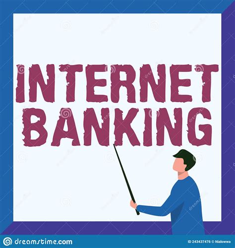 Conceptual Display Internet Banking Word Written On Banking Method Which Transactions Conducted