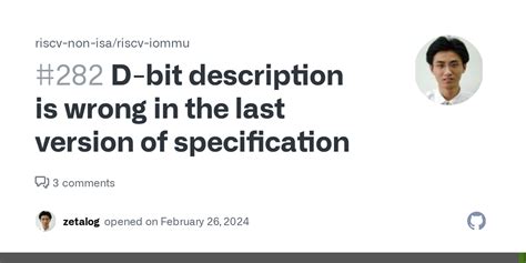D Bit Description Is Wrong In The Last Version Of Specification · Issue 282 · Riscv Non Isa