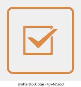 Check Mark Box Sign Stock Vector Royalty Free