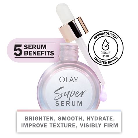 Olay Super Serum 5 In 1 Anti Aging Face Serum Smoothing Serum All