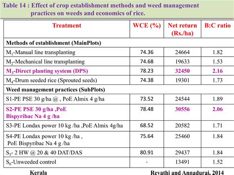 Weed Management In Transplanted Rice Pptx