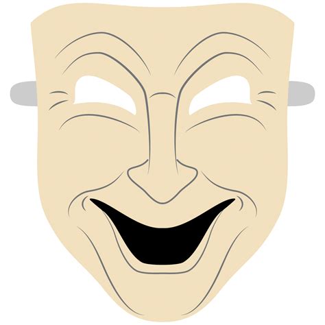 Comedy Mask Template Free Printable Papercraft Templates