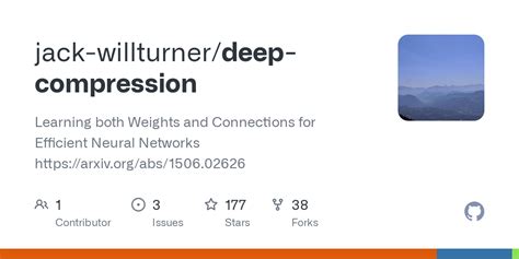 GitHub Jack Willturner Deep Compression Learning Both Weights And Connections For Efficient
