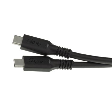 Usb4 40gbps 100 Watt Cable Usb C Male Pvc Jacket 3ft